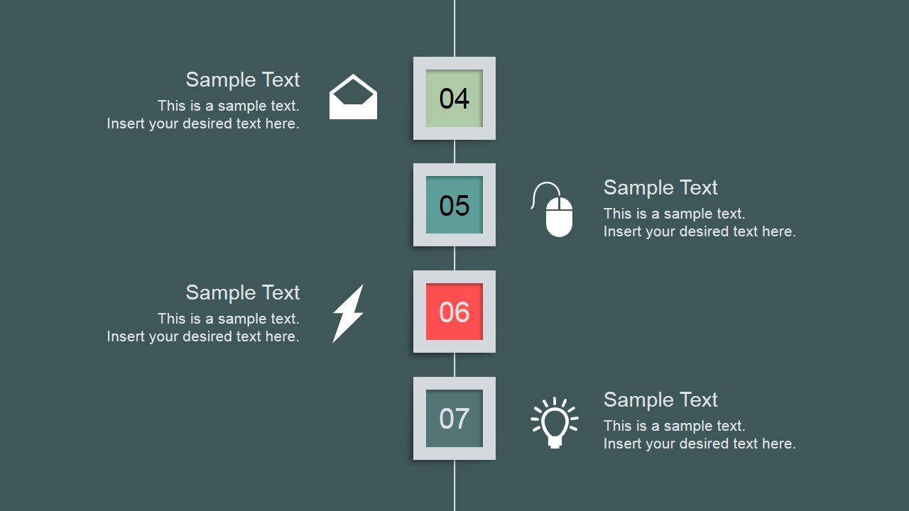 Clean Professional Slide Design Steps 4 to 7 - SlideModel