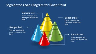 Creative Segmented 3D Cone Diagrams for PowerPoint - SlideModel