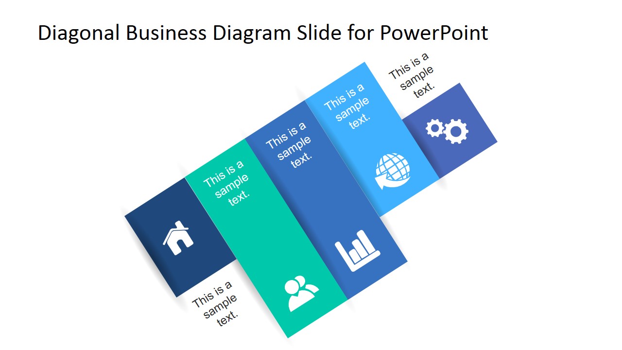 Diagonal Business Diagram Slides for PowerPoint - SlideModel