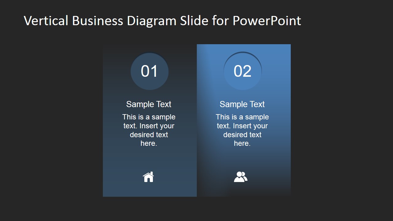Vertical Business Diagram Slide for PowerPoint - SlideModel