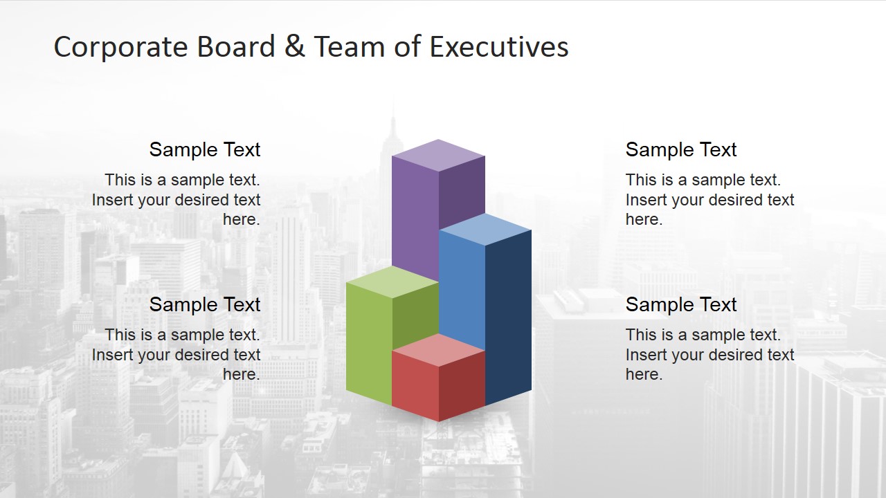 Graph of Corporate Board & Team of Executives - SlideModel