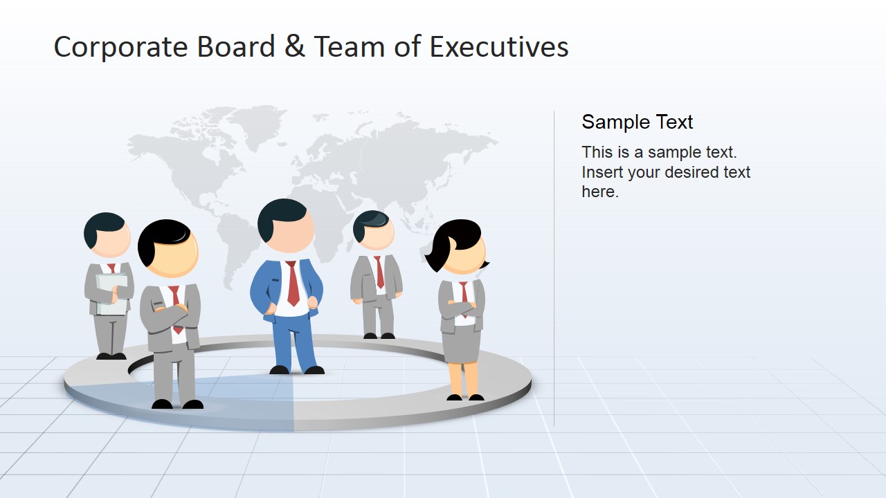 Corporate Board and Team of Executives - SlideModel
