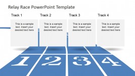 Reaching the Finish Line PowerPoint Design - SlideModel