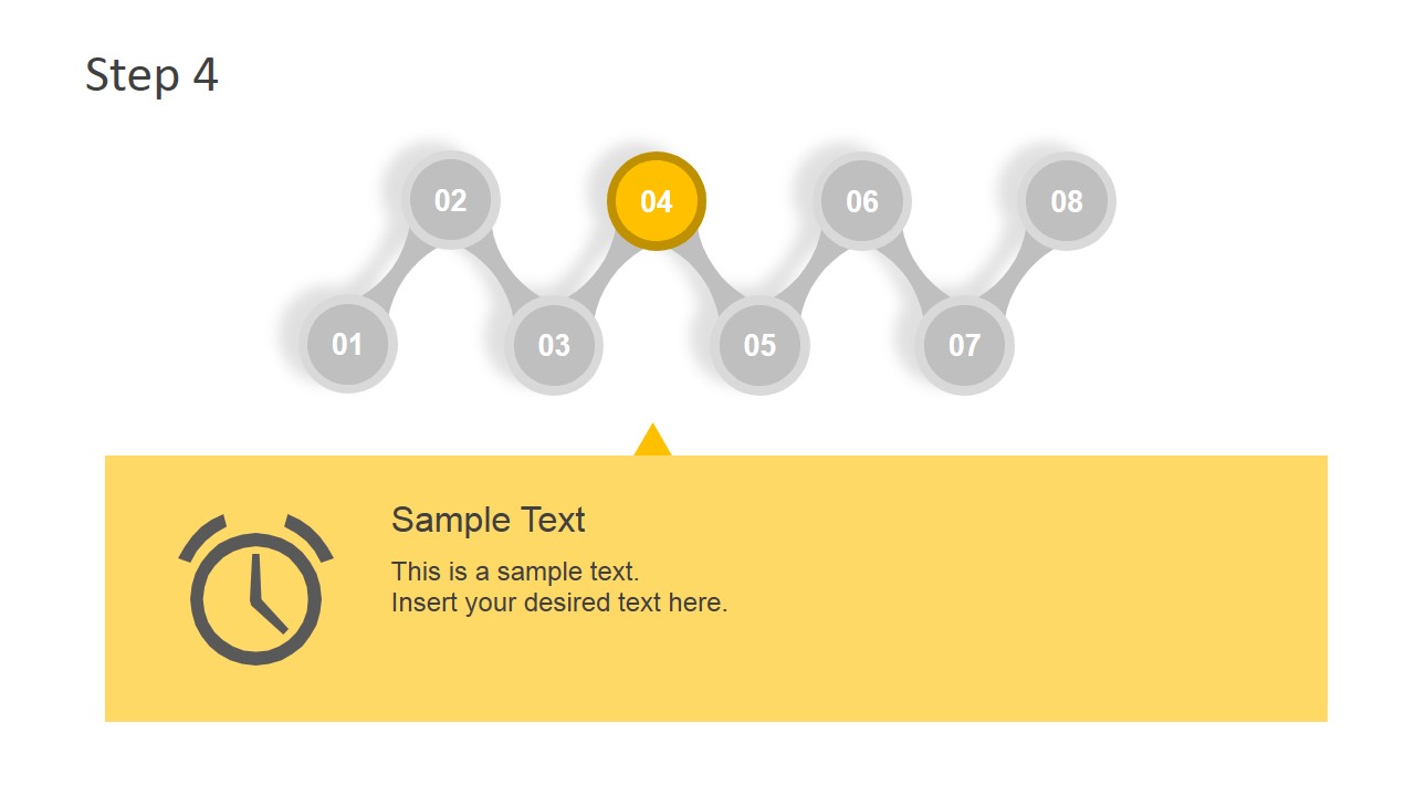 8 Steps Zig Zag Diagram Template For Powerpoint Slidemodel 