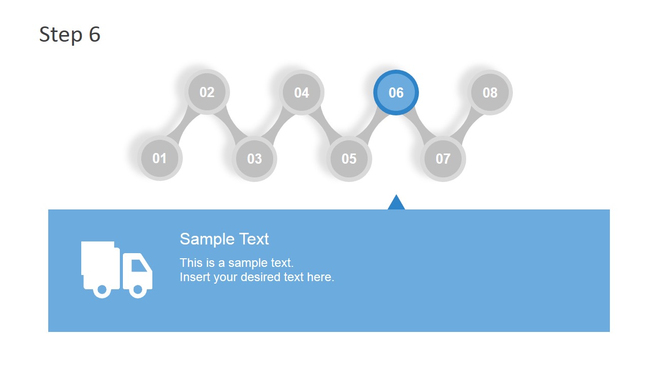 8 Steps Zig Zag Diagram Template for PowerPoint - SlideModel 8 Steps Zig Zag Diagram Template for PowerPoint - SlideModel