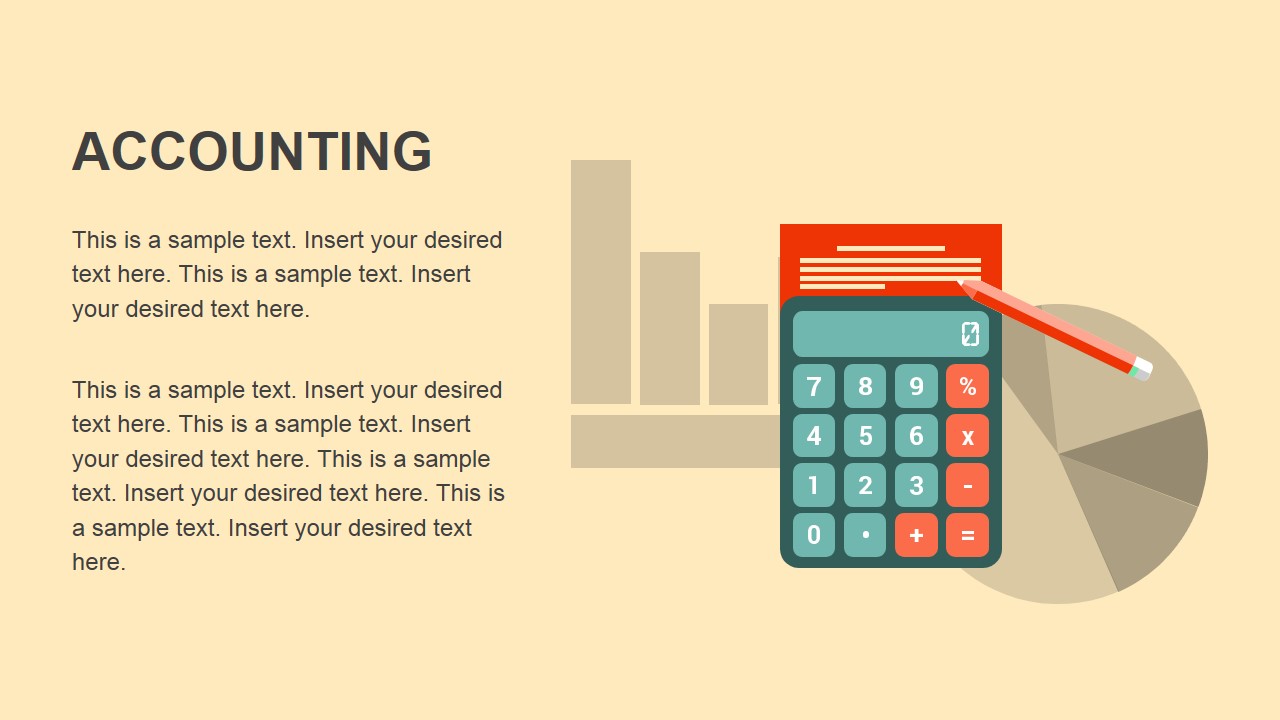 Flat Calculator Design for PowerPoint - SlideModel