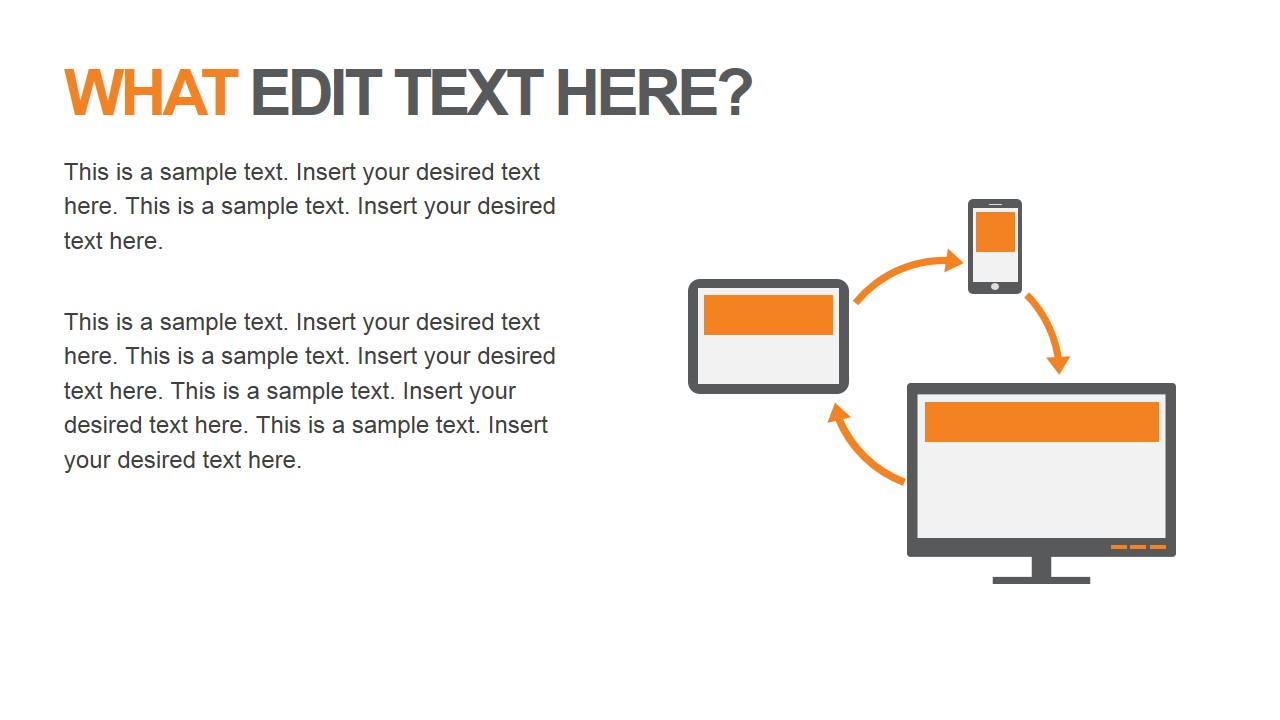 Orange PowerPoint Template with Shape Icons - SlideModel