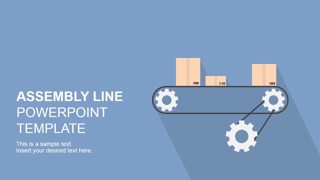 Assembly Line PowerPoint Shapes - SlideModel