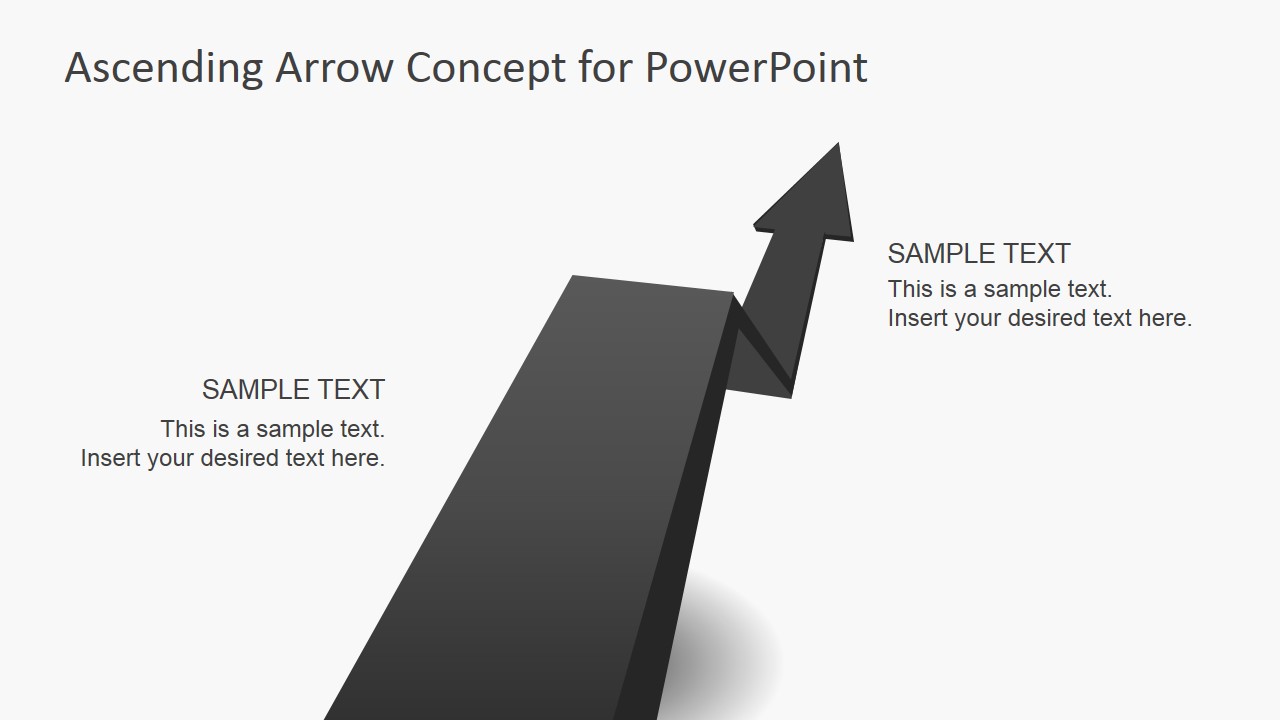 Ascending Road Arrow Concept for PowerPoint - SlideModel