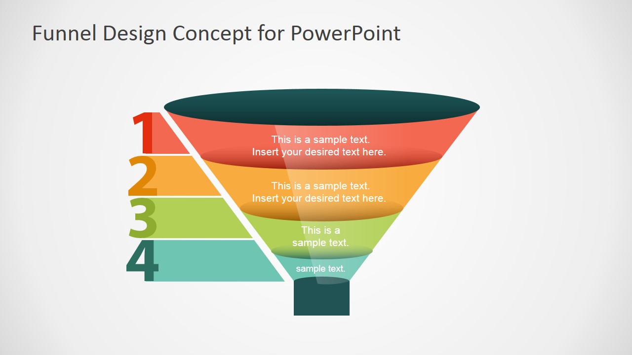 Funnel Design Concept For PowerPoint SlideModel