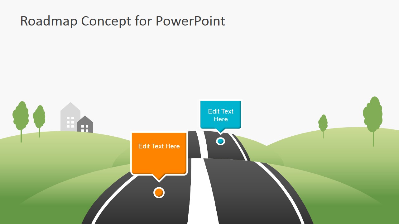 Creative Roadmap Concept PowerPoint Template - SlideModel