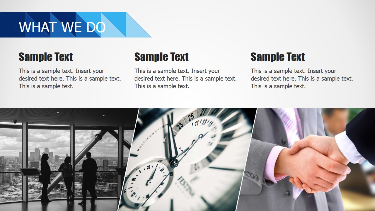 Blue Business PowerPoint Template - SlideModel