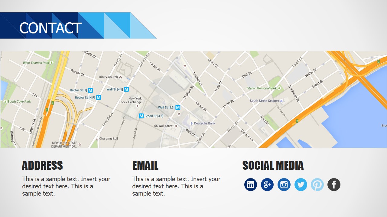 Blue Business PowerPoint Template - SlideModel