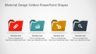 Material Design Folders PowerPoint Shapes - SlideModel