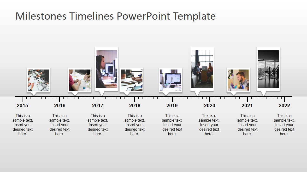 Milestones Timeline PowerPoint Template - SlideModel