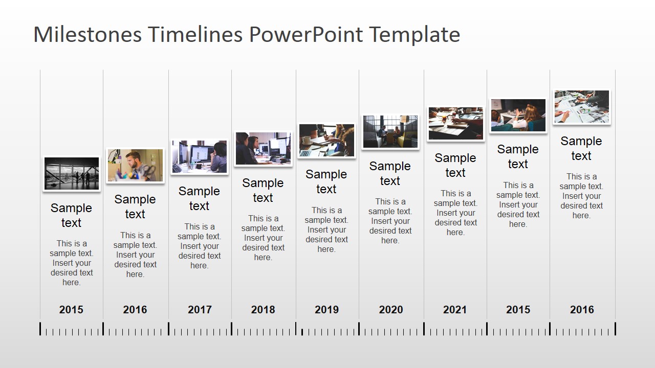 Milestones Timeline PowerPoint Template - SlideModel