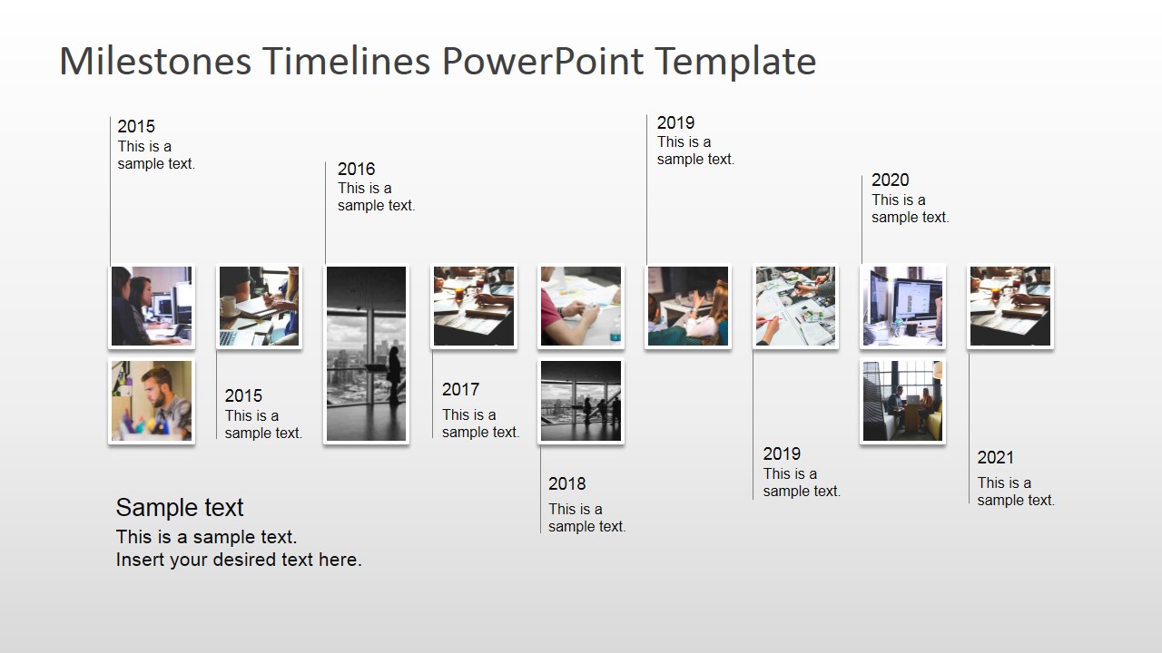 Milestones Timeline PowerPoint Template - SlideModel