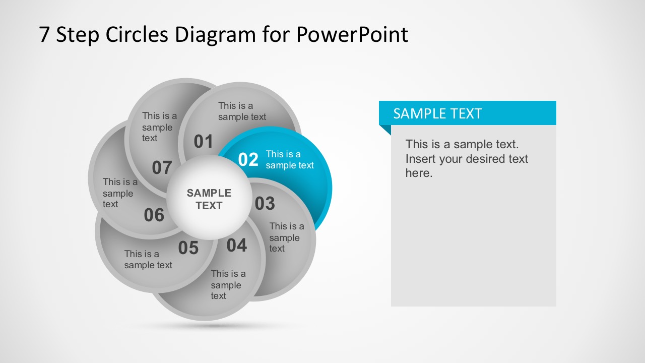 7 Steps Circles PowerPoint Diagram