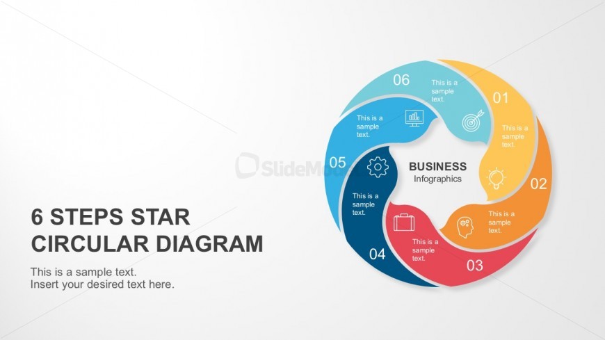 5 Stages Circular PowerPoint Diagram - SlideModel