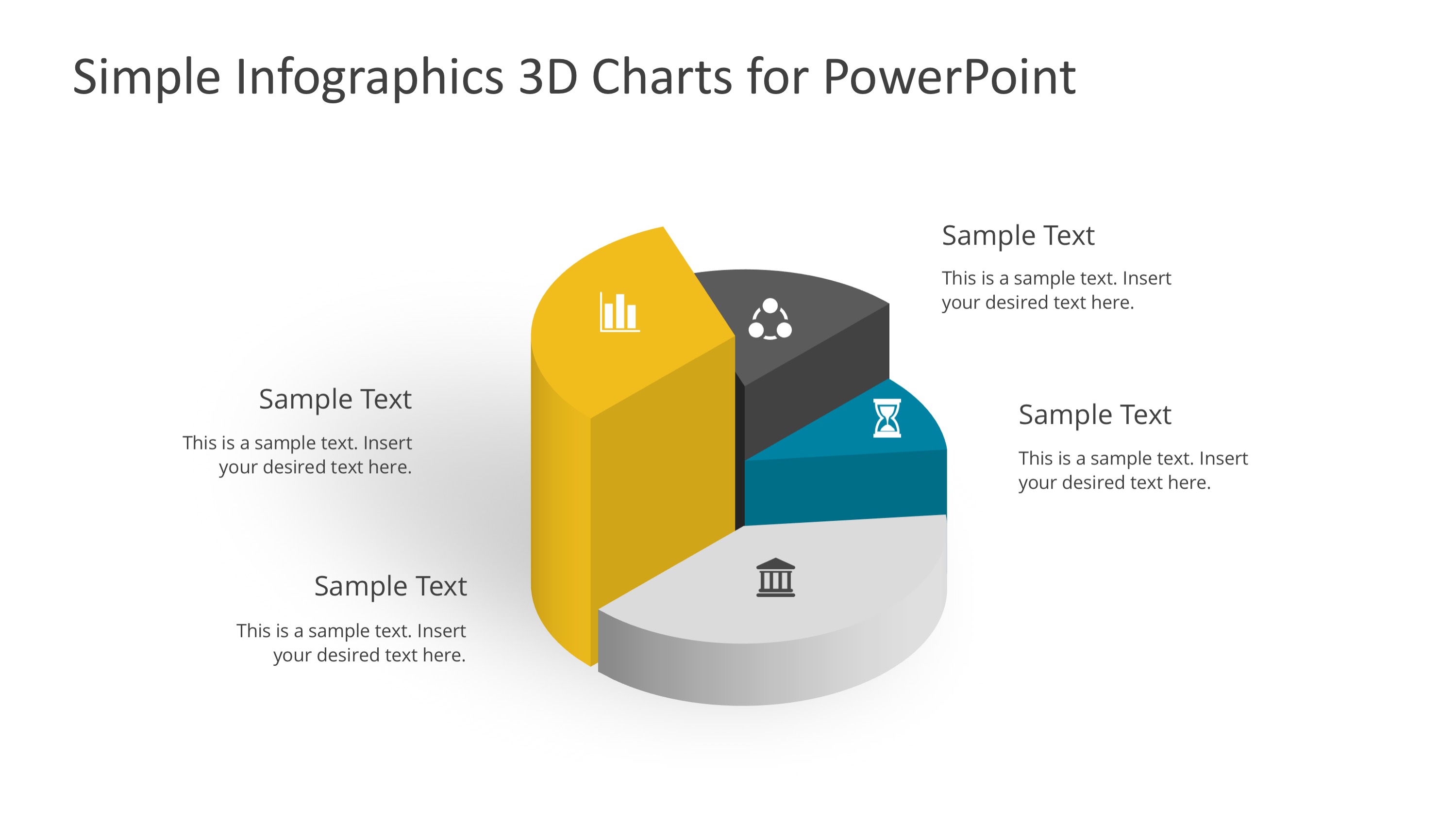 Simple Infographics 3D Charts for PowerPoint - SlideModel