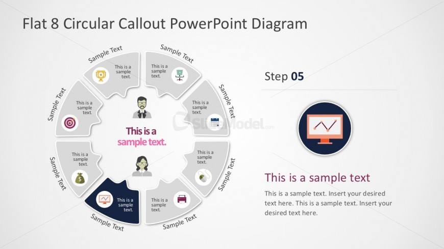 8 Steps Callouts PowerPoint Circular Slides - SlideModel