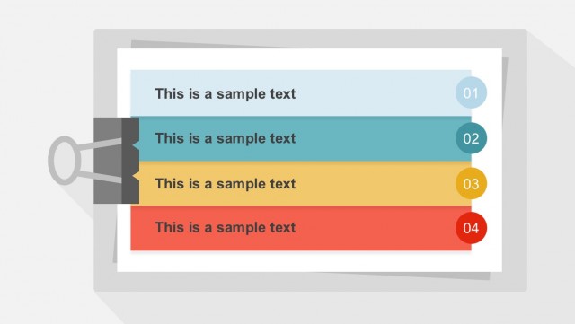 4 Steps Clipboard Design PowerPoint Slides - SlideModel
