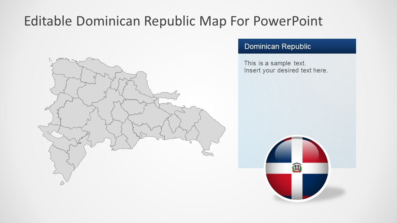 Dominican Republic PowerPoint Map - SlideModel