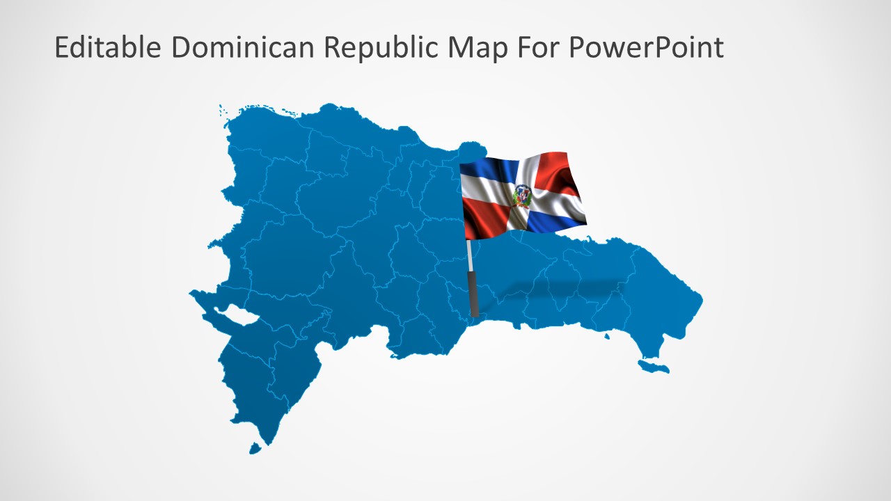 Dominican Republic PowerPoint Map - SlideModel