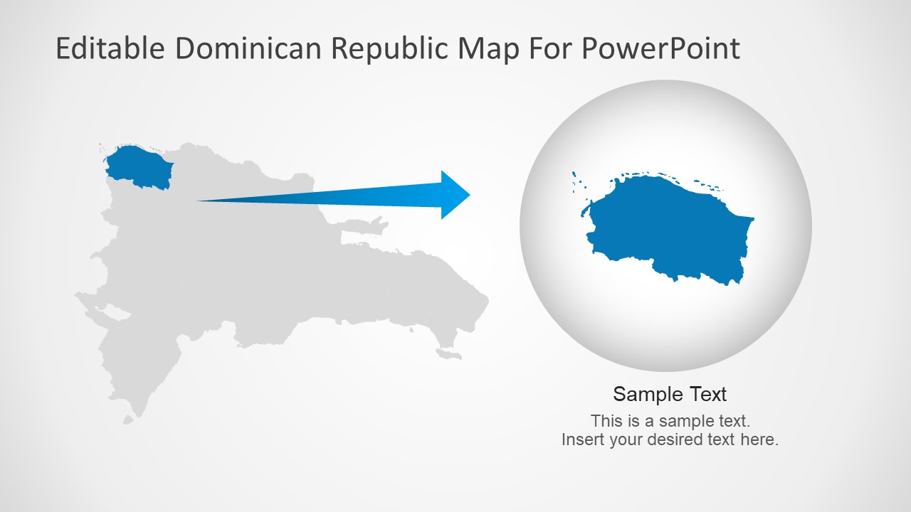 Dominican Republic PowerPoint Map - SlideModel