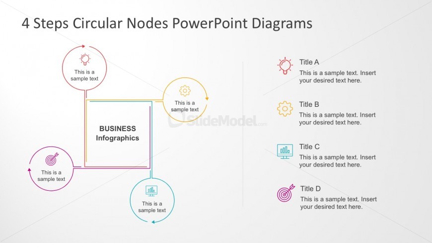 Free 4 Step Diagram Template For Powerpoint Slidemodel Powerpoint
