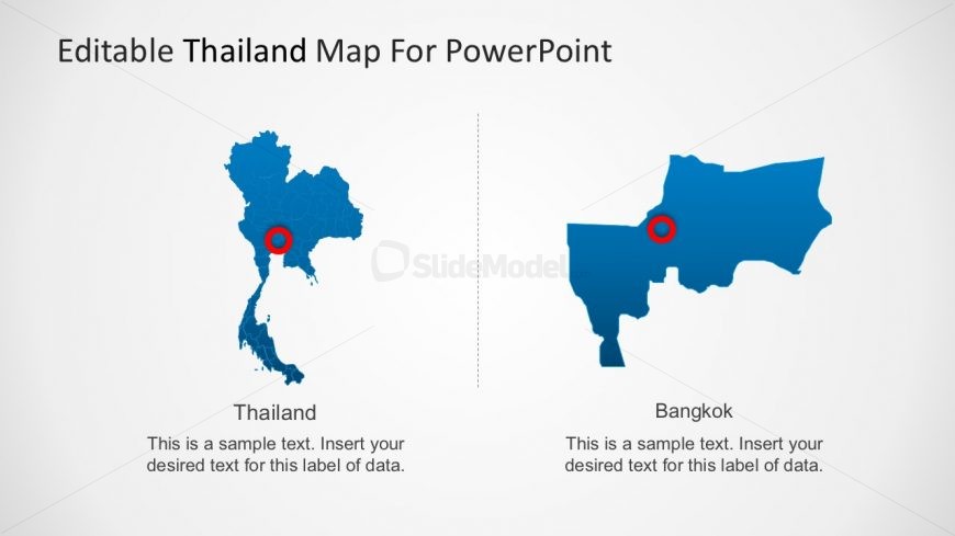 Political Map of Thailand PowerPoint - SlideModel