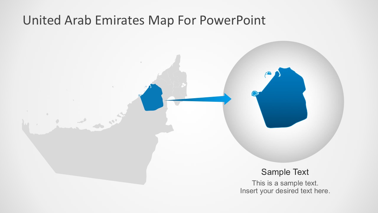 Animated United Arab Emirates PowerPoint Map - SlideModel