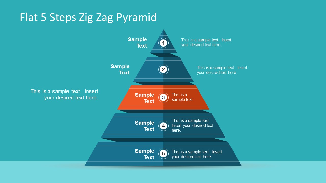 Flat Pyramid Diagram Powerpoint Template Ciloart