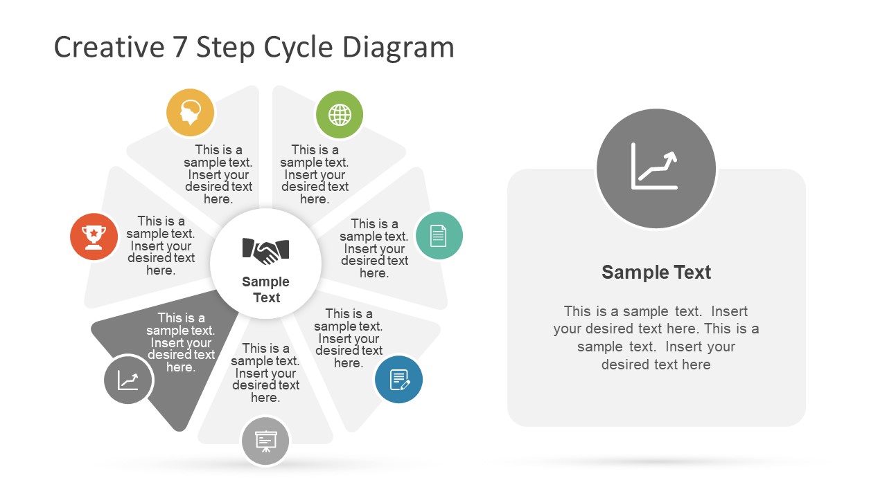 Creative 7 Step Cycle Diagram - SlideModel