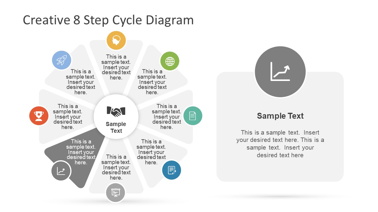 Creative 8 Step Cycle Diagram for PowerPoint - SlideModel