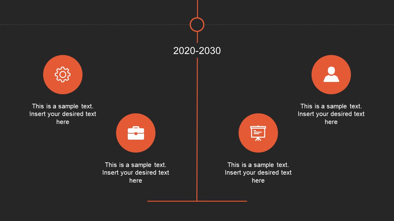 Animated Vertical Decades Timeline Templates - SlideModel