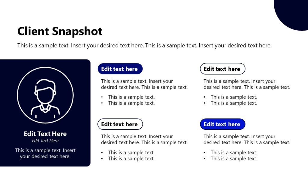 Client Snapshot Slide - Client Transition Plan - SlideModel