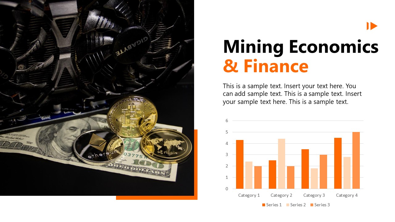 Mining Economics & Finance Bar Chart Slide - SlideModel