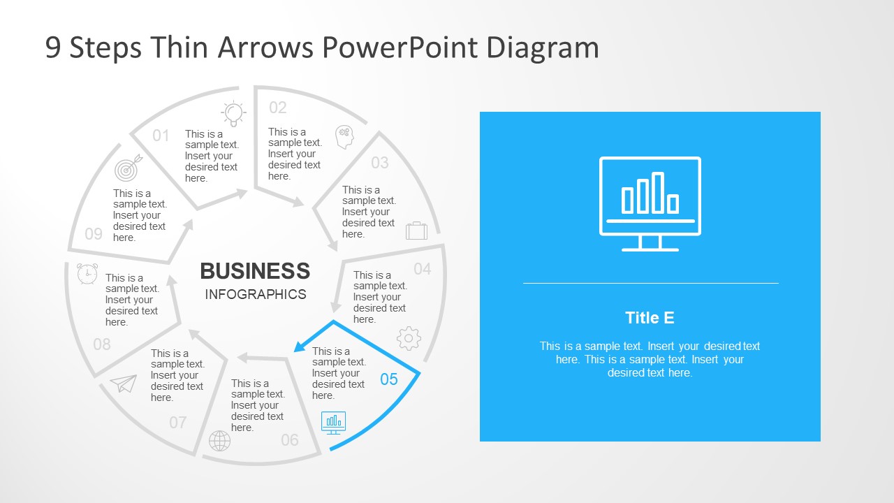 Template of Creative 9 Steps Process Slide - SlideModel Template of Creative 9 Steps Process Slide - SlideModel