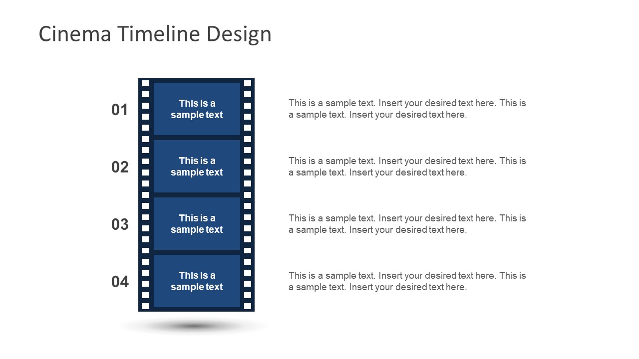 Cinema Timeline Template for PowerPoint - SlideModel