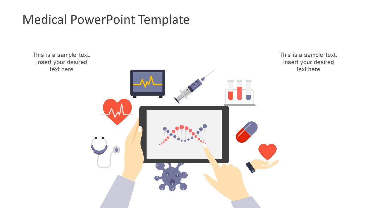 Infographic PowerPoint of Medical Shapes - SlideModel