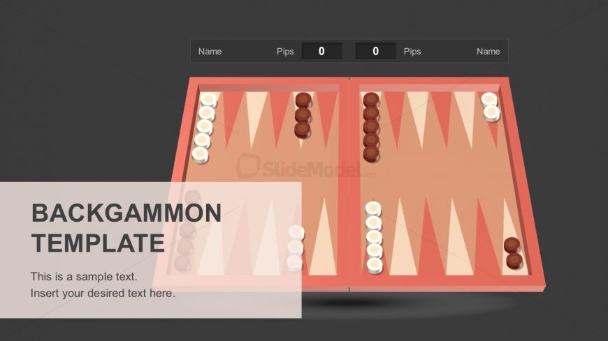 Backgammon Board Game Template - SlideModel