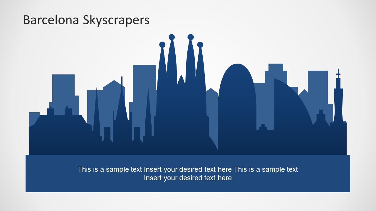 Barcelona City PowerPoint Map - SlideModel