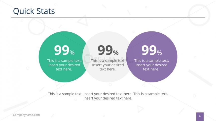 Quick Stats Slide for Business Investment - SlideModel Quick Stats Slide for Business Investment - SlideModel