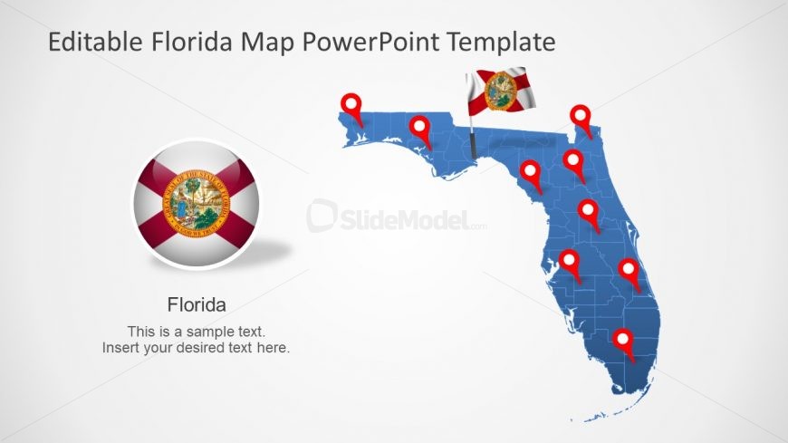 Florida State PowerPoint Map - SlideModel