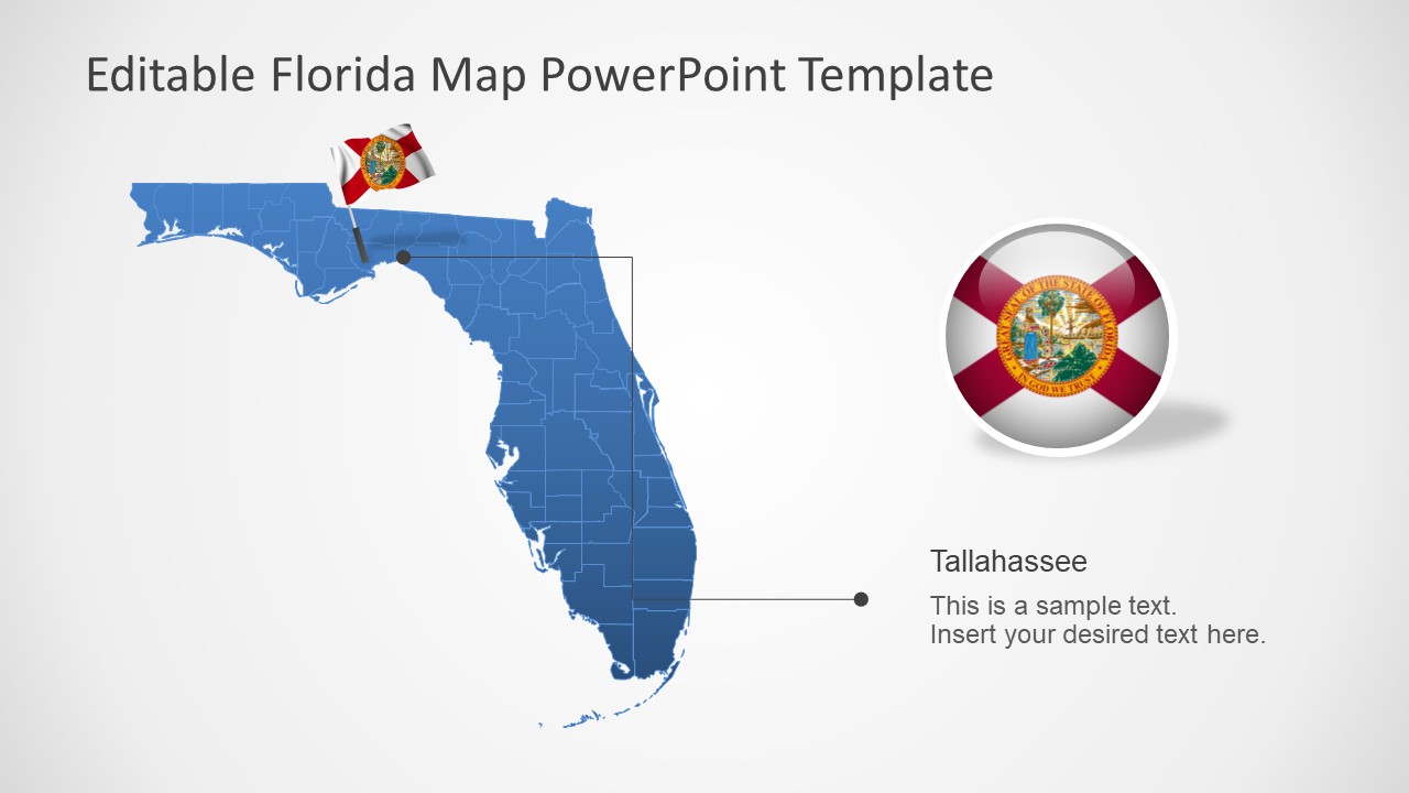 Florida State PowerPoint Map Template - SlideModel