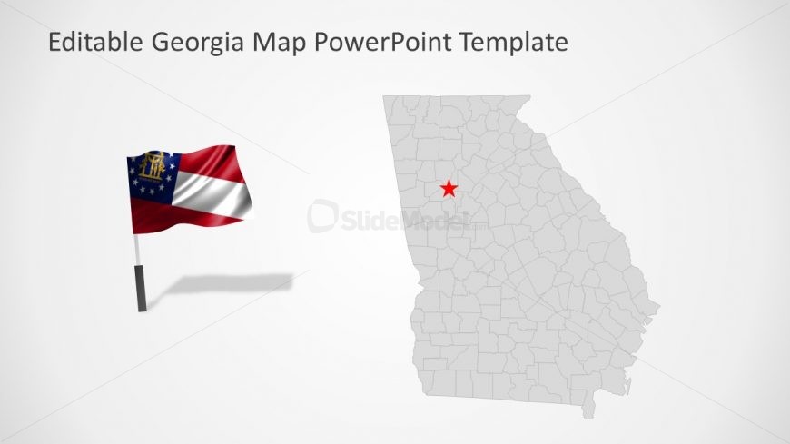 Presentation of Editable Counties Georgia - SlideModel