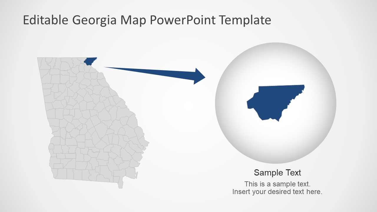 Georgia State PowerPoint Map Template - SlideModel