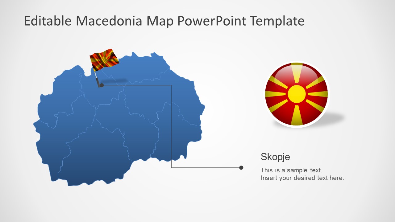 Republic of North Macedonia PowerPoint Map Template - SlideModel