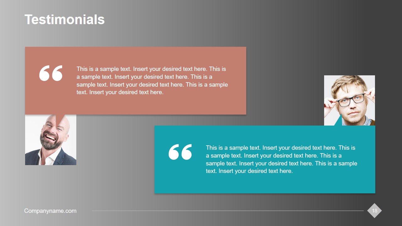Executive Company Profile PowerPoint Template - SlideModel
